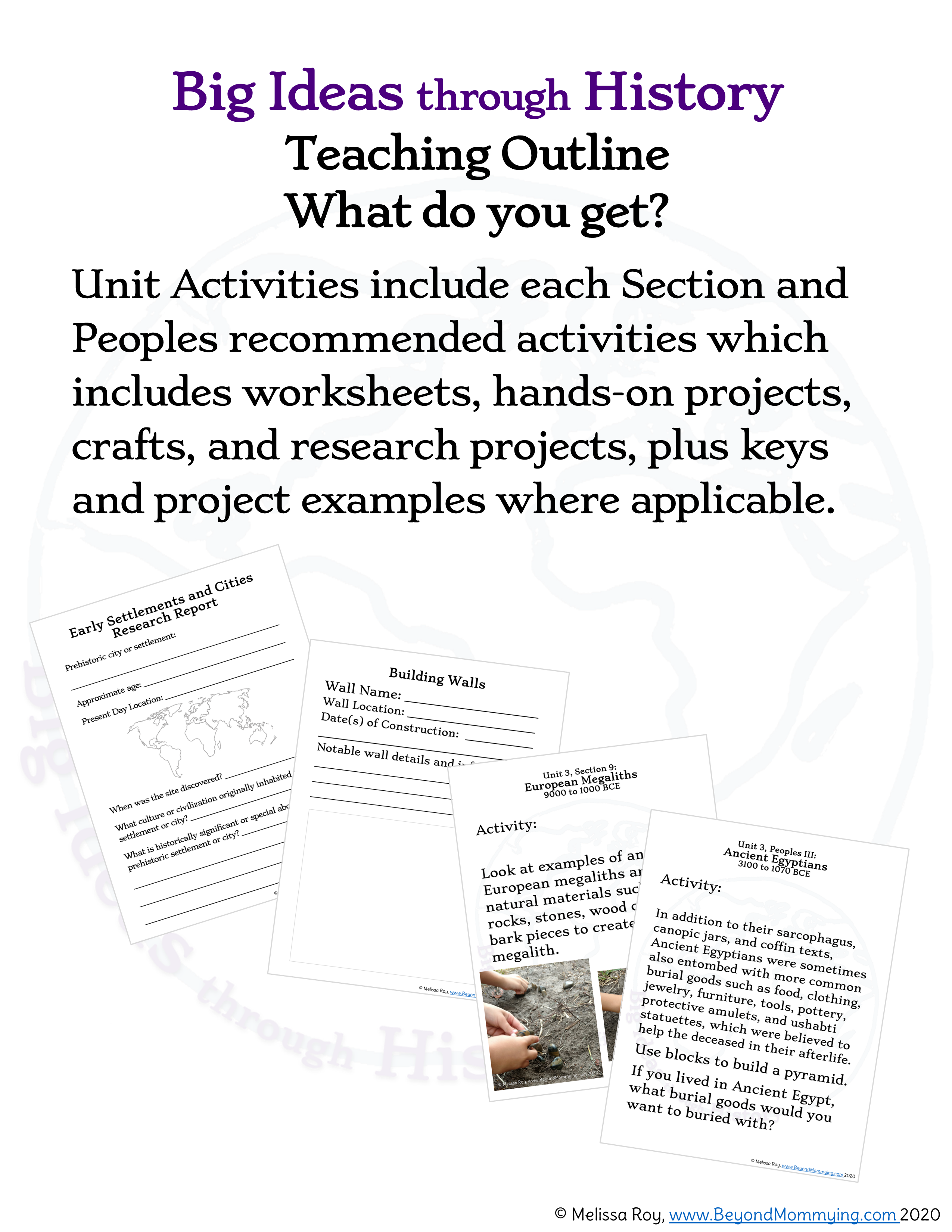 Unit 3: Building History Activities - Big Ideas through History